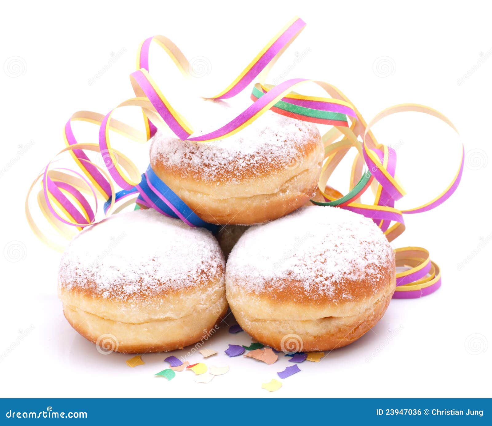 German Berliner stock photo. Image of pastry, powdered - 23947036