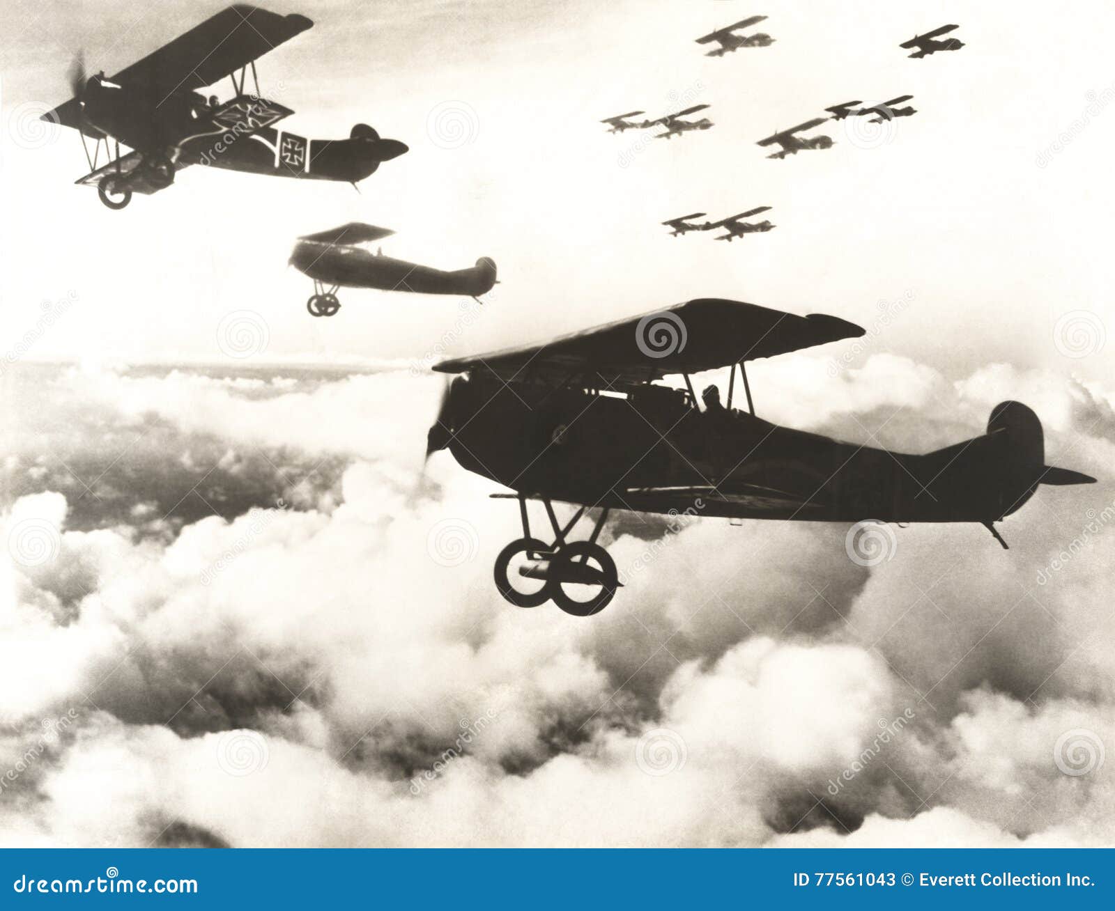 Two Biplanes Flying Stock Photo | CartoonDealer.com #62429700