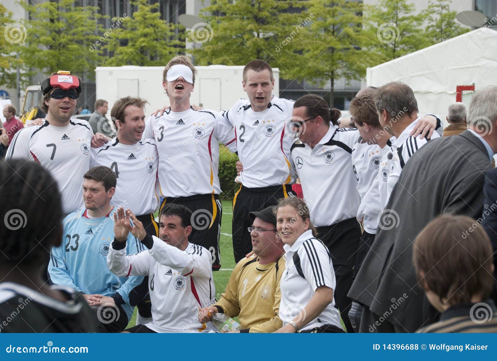 German blind soccer team editorial stock photo. Image of disabled ...