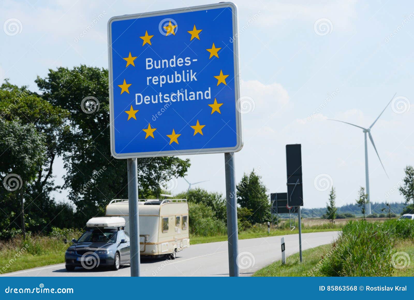 German Border stock photo. Image of entry, emblem, border - 85863568