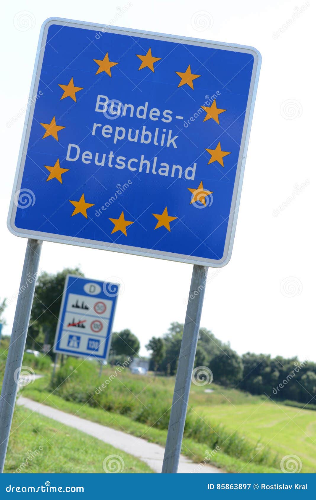 German Border stock image. Image of marker, economics - 85863897