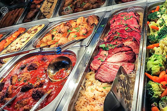 German buffet dinner stock image. Image of delicious - 43261633