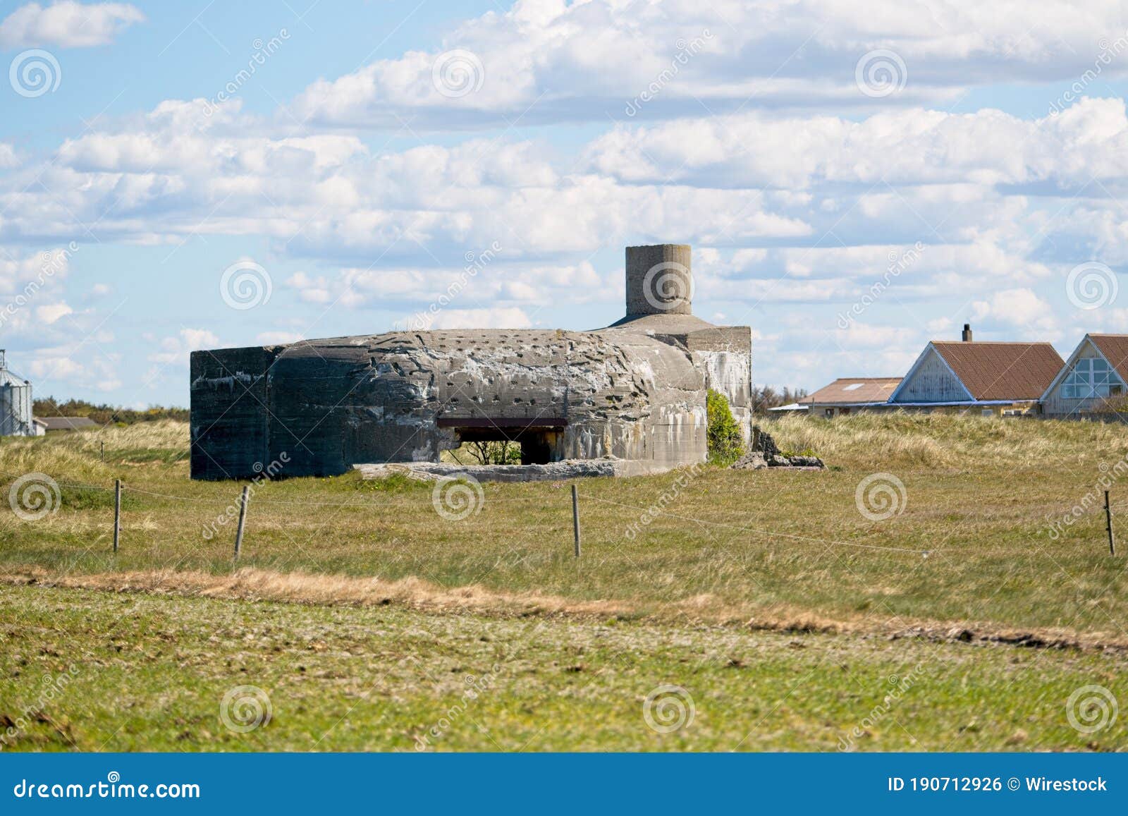 German Bunkers Located on the Western Sea in Denmark Stock Photo ...