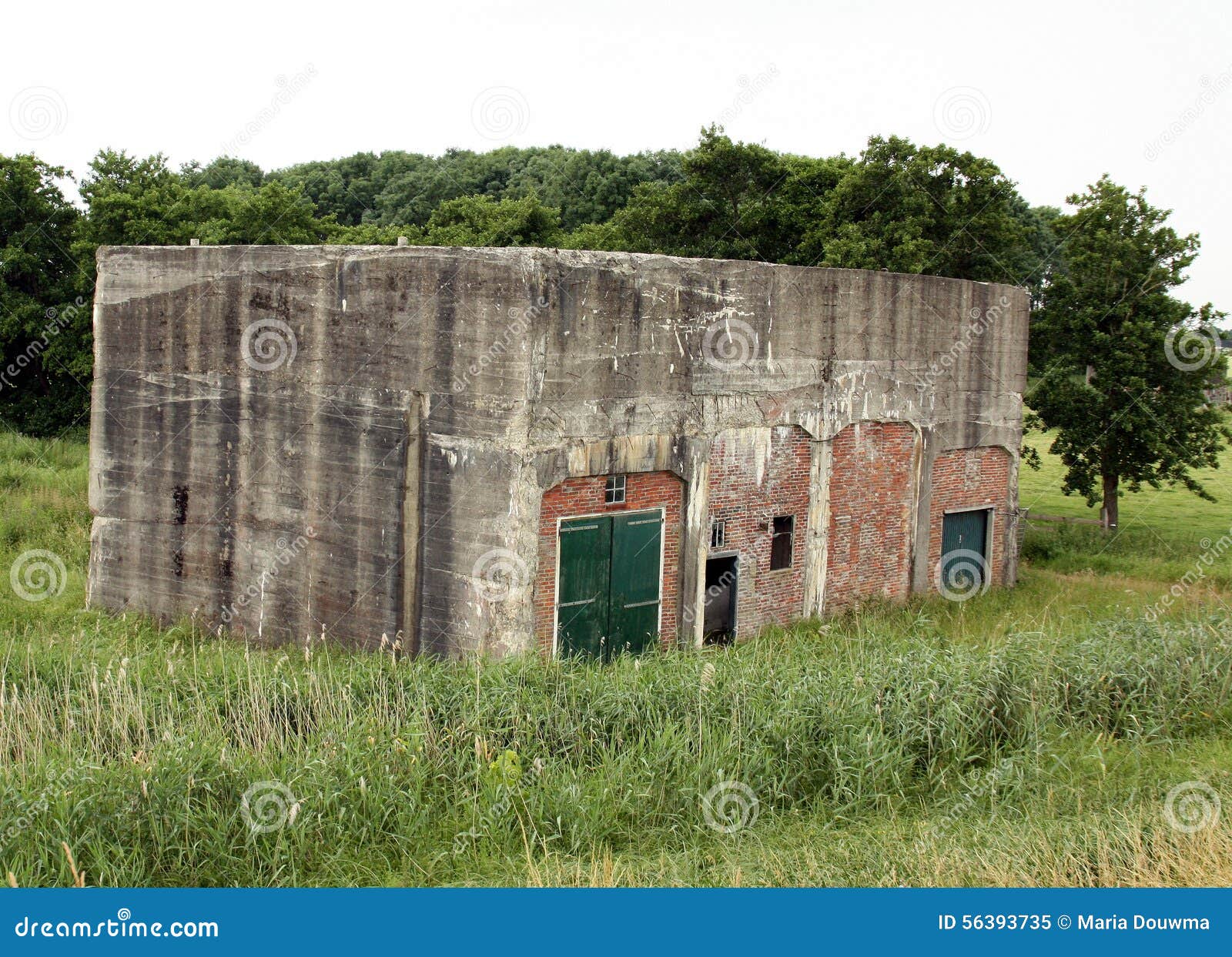 German bunkers stock image. Image of attack, destruction - 56393735