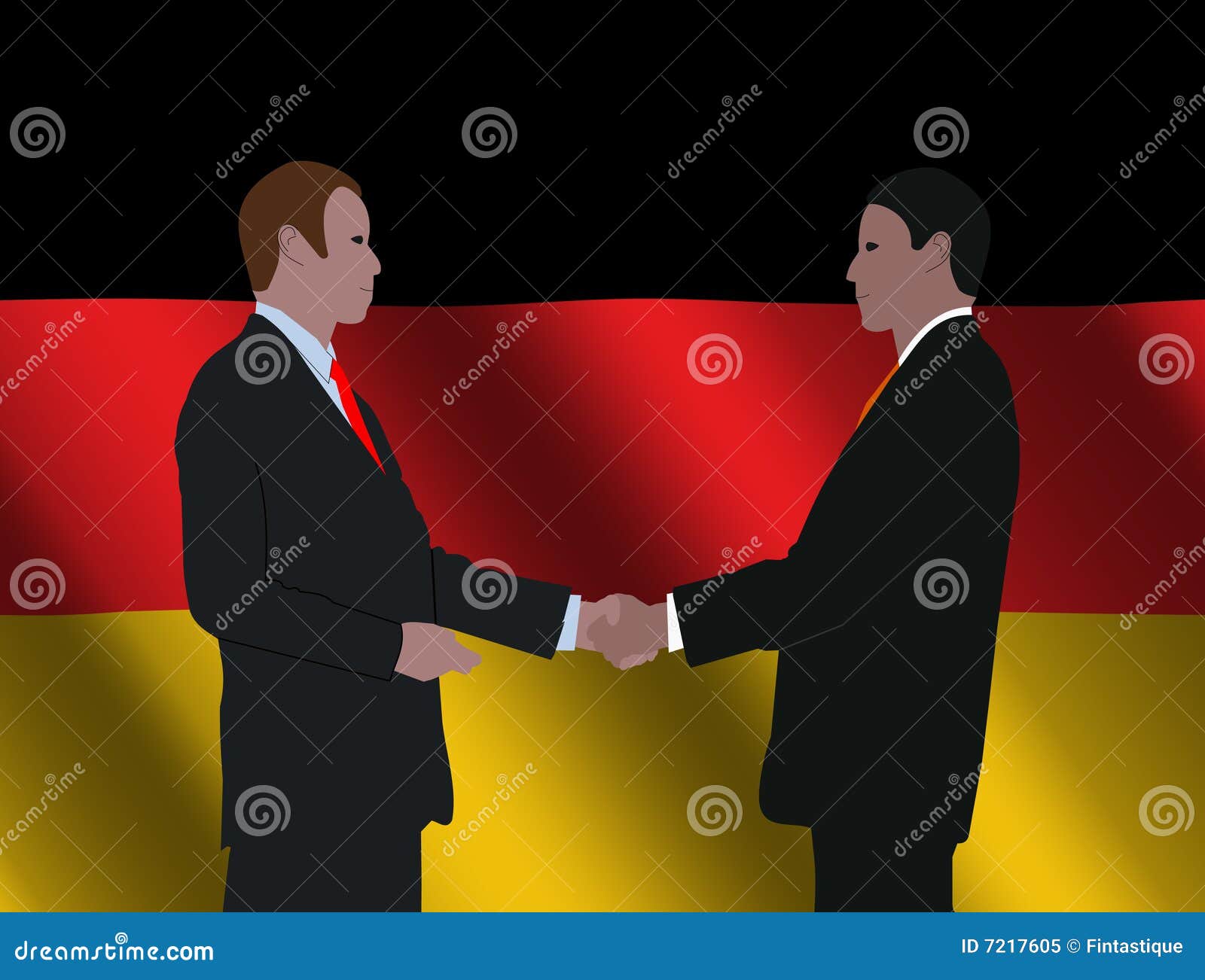German Business Men Meeting Stock Illustration - Illustration of ...
