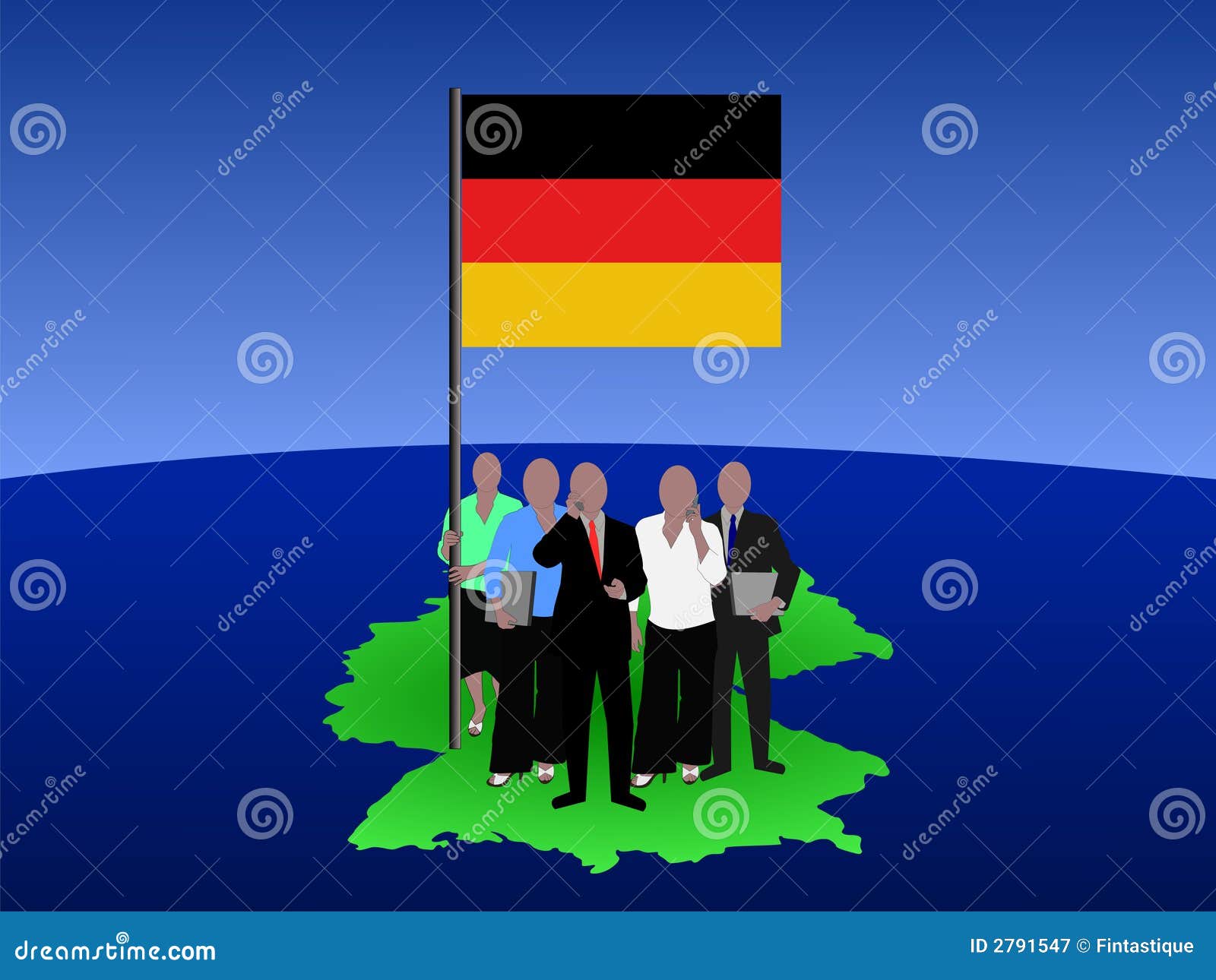 German business team stock vector. Illustration of female - 2791547