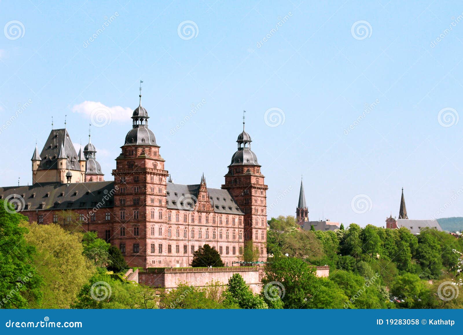 German Castle Aschaffenburg Stock Photo - Image of brick, germany: 19283058