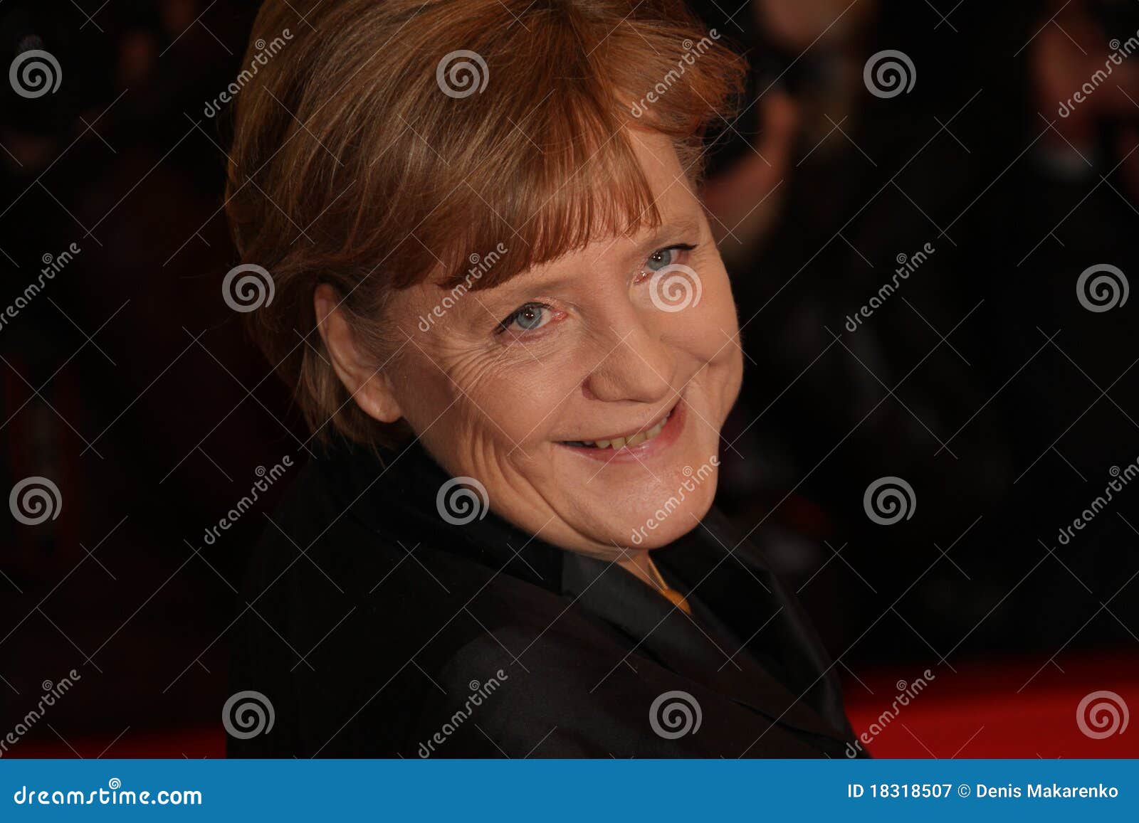 German Chancellor Angela Merkel Editorial Photography - Image of rally ...