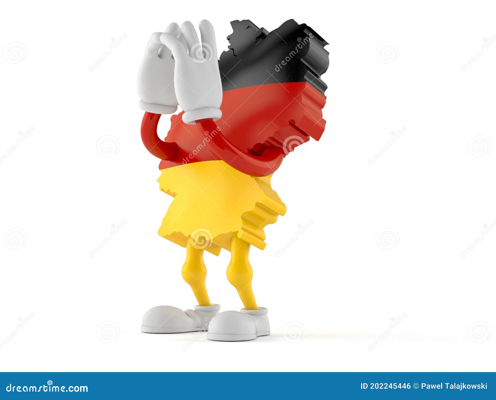 German character shouting stock illustration. Illustration of white ...