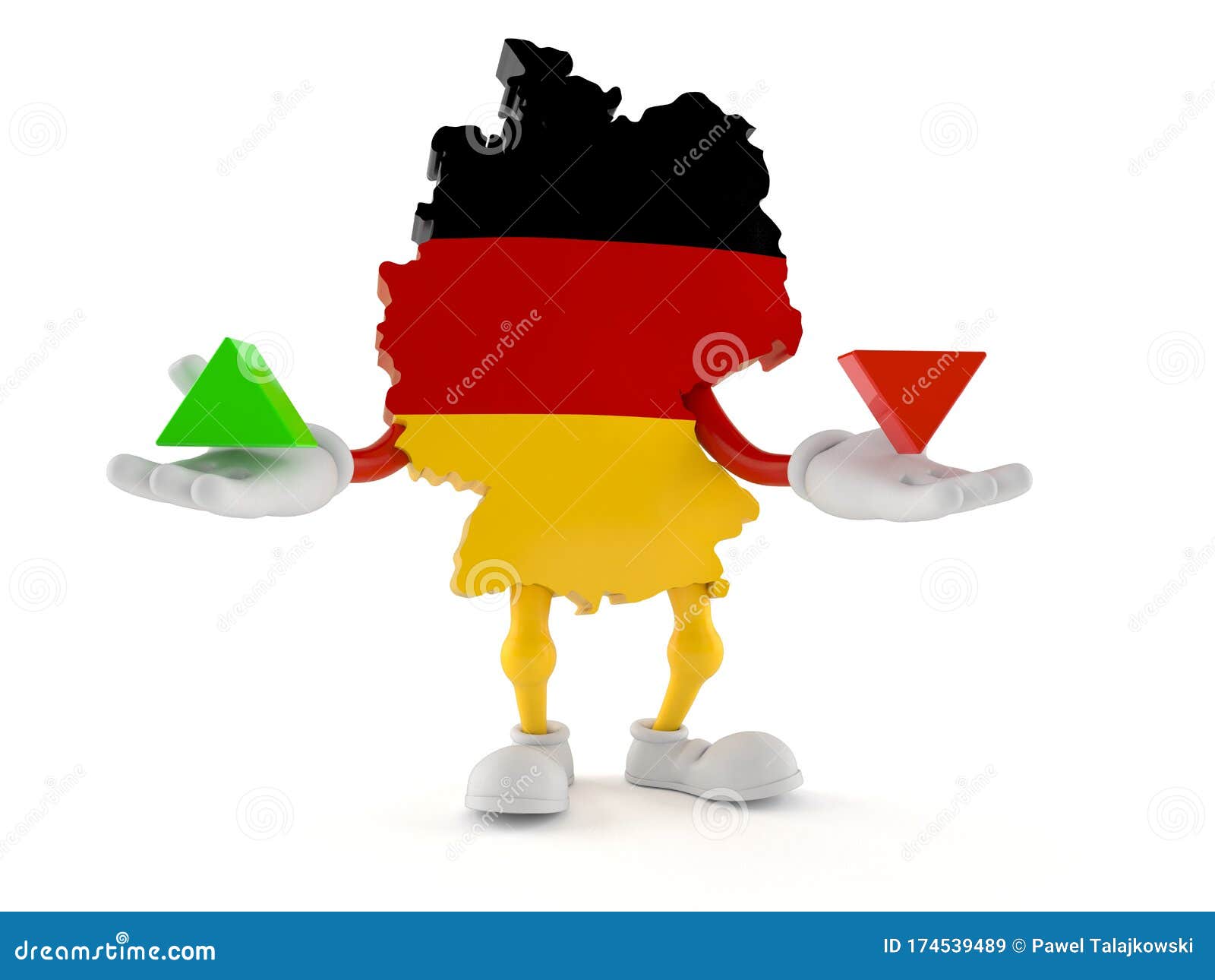 German Character with Up and Down Arrow Stock Illustration ...