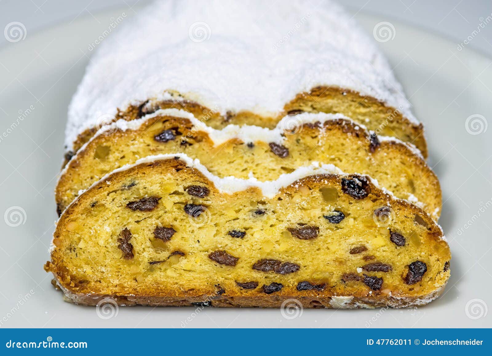 German Christmas stollen stock image. Image of white - 47762011