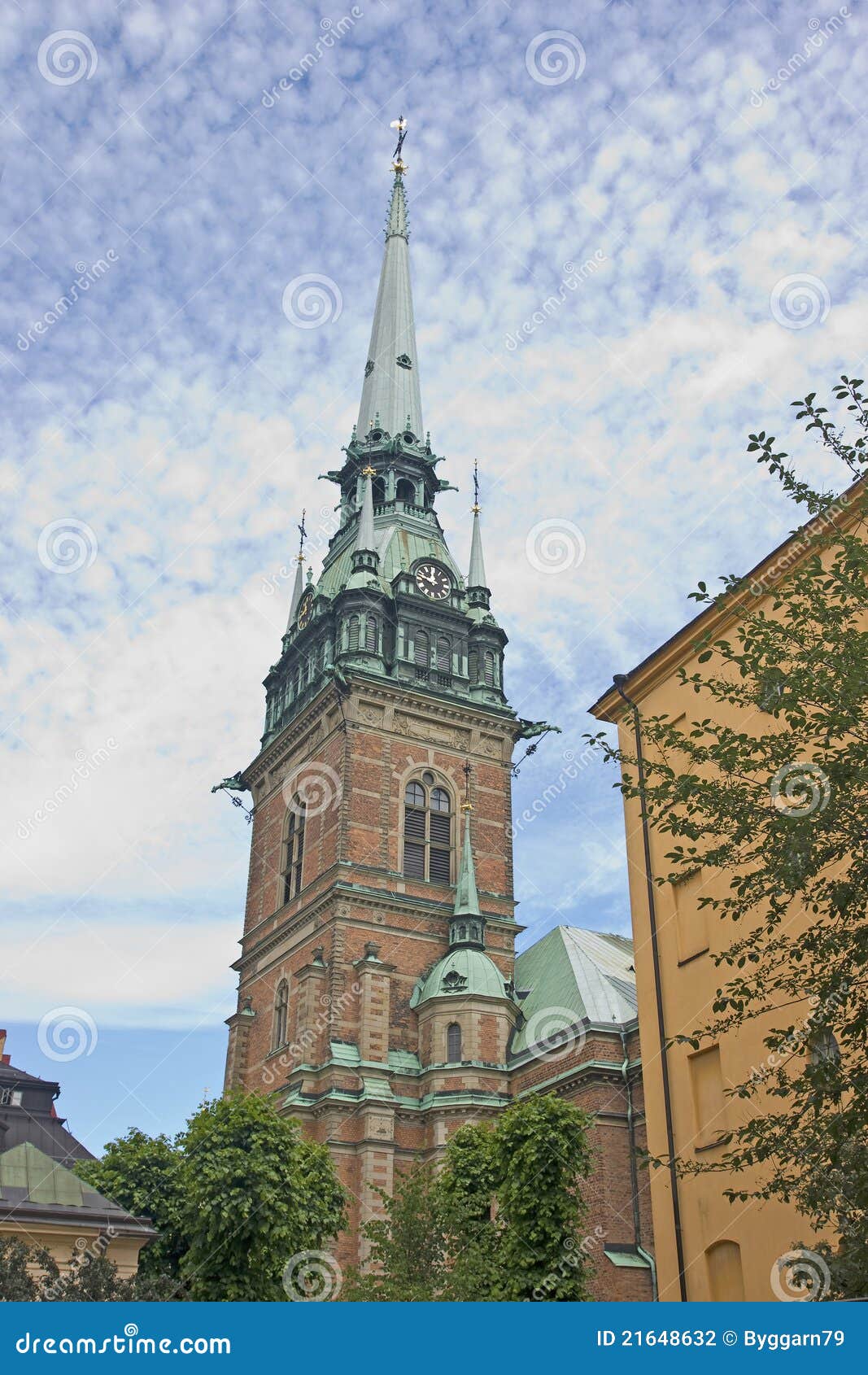 German church, Stockholm stock photo. Image of landmark - 21648632