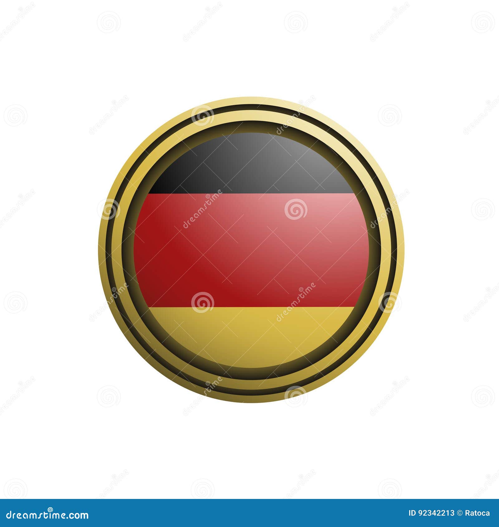 German circle emblem stock vector. Illustration of national - 92342213