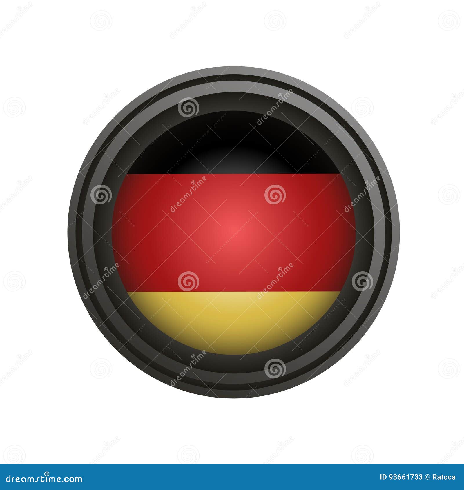German circle emblem stock vector. Illustration of circle - 93661733