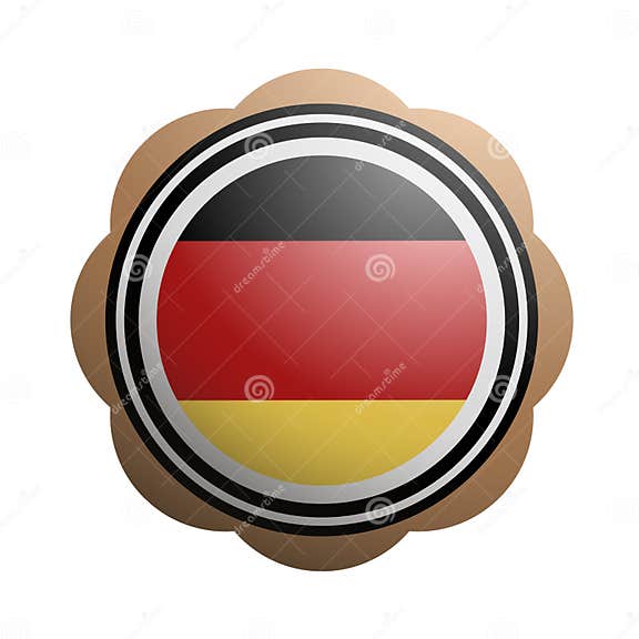 German circle emblem stock vector. Illustration of round - 94996502