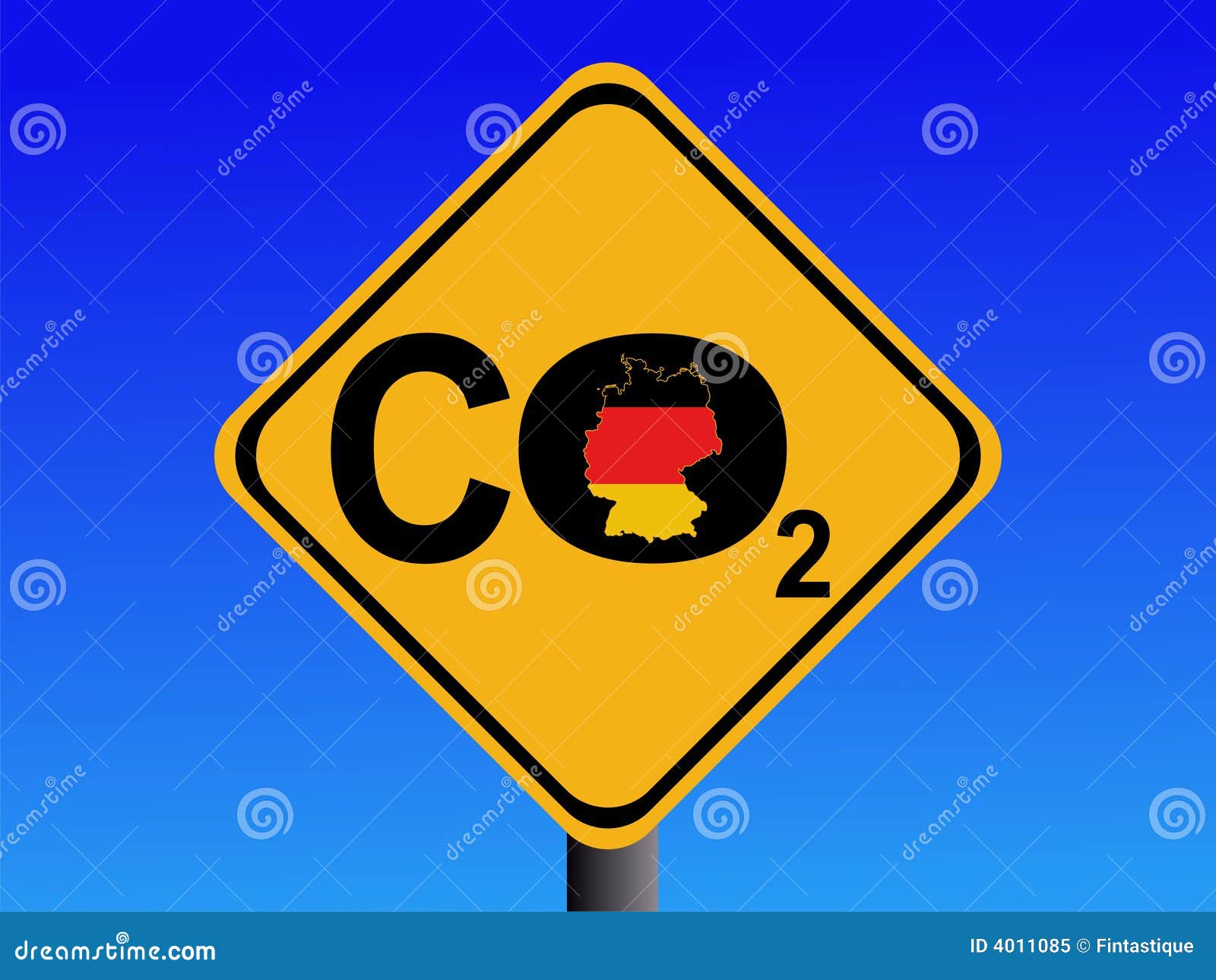 German CO2 emissions sign stock vector. Illustration of germany - 4011085