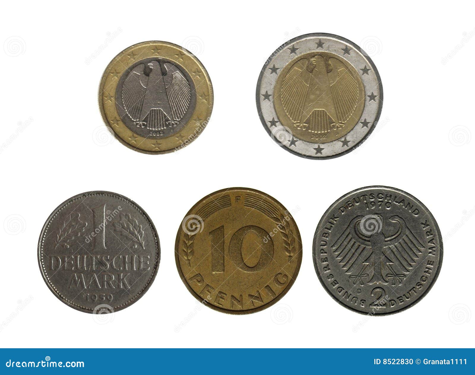 German coins stock photo. Image of euro, europe, income - 8522830