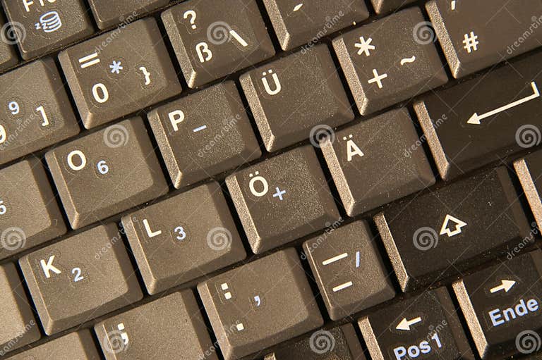 German computer keyboard stock photo. Image of computing - 988798