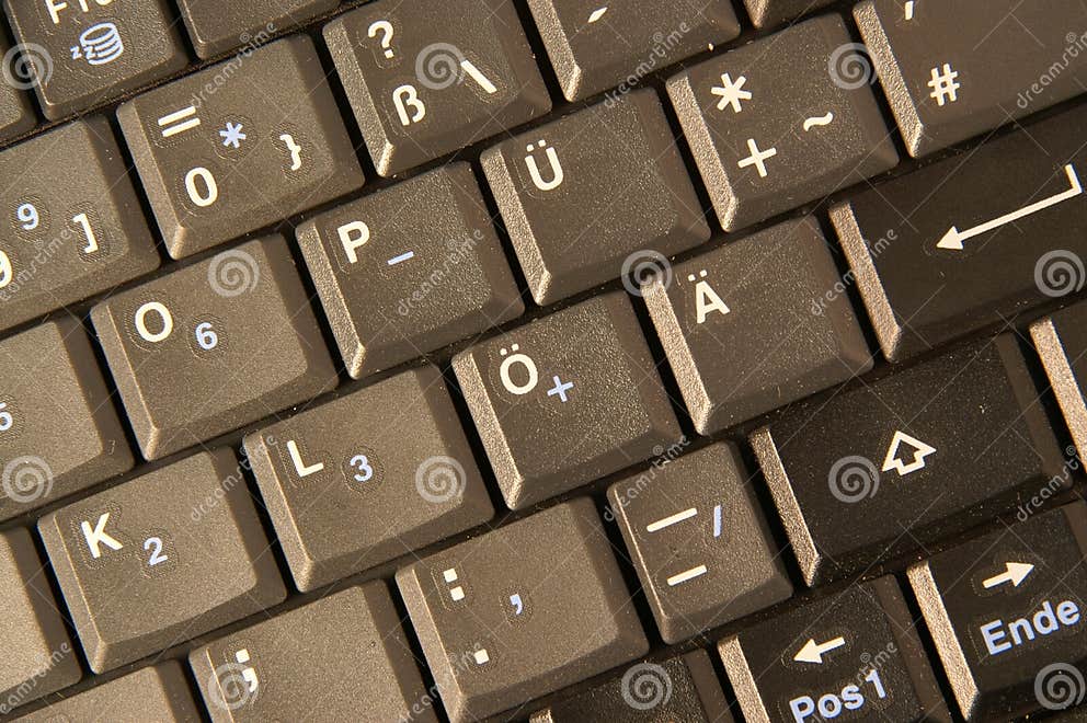 German computer keyboard stock photo. Image of computing - 988798