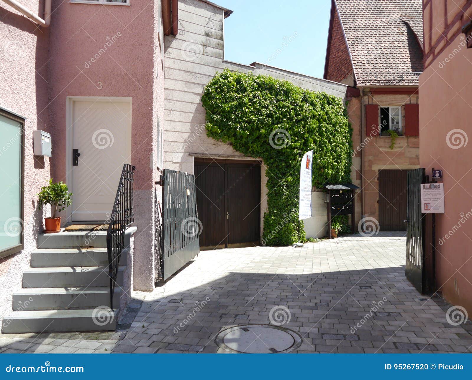 German Courtyard editorial image. Image of europe, germany - 95267520