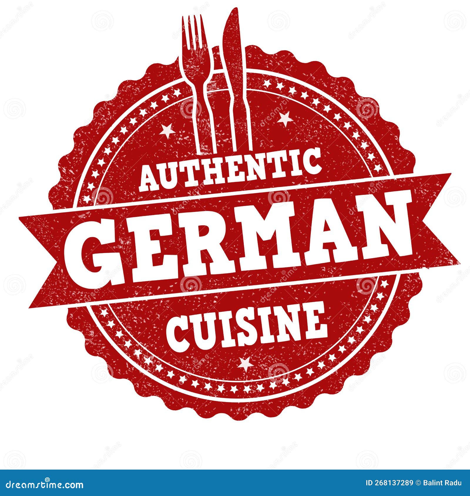 German Cuisine Grunge Rubber Stamp Stock Vector - Illustration of ...
