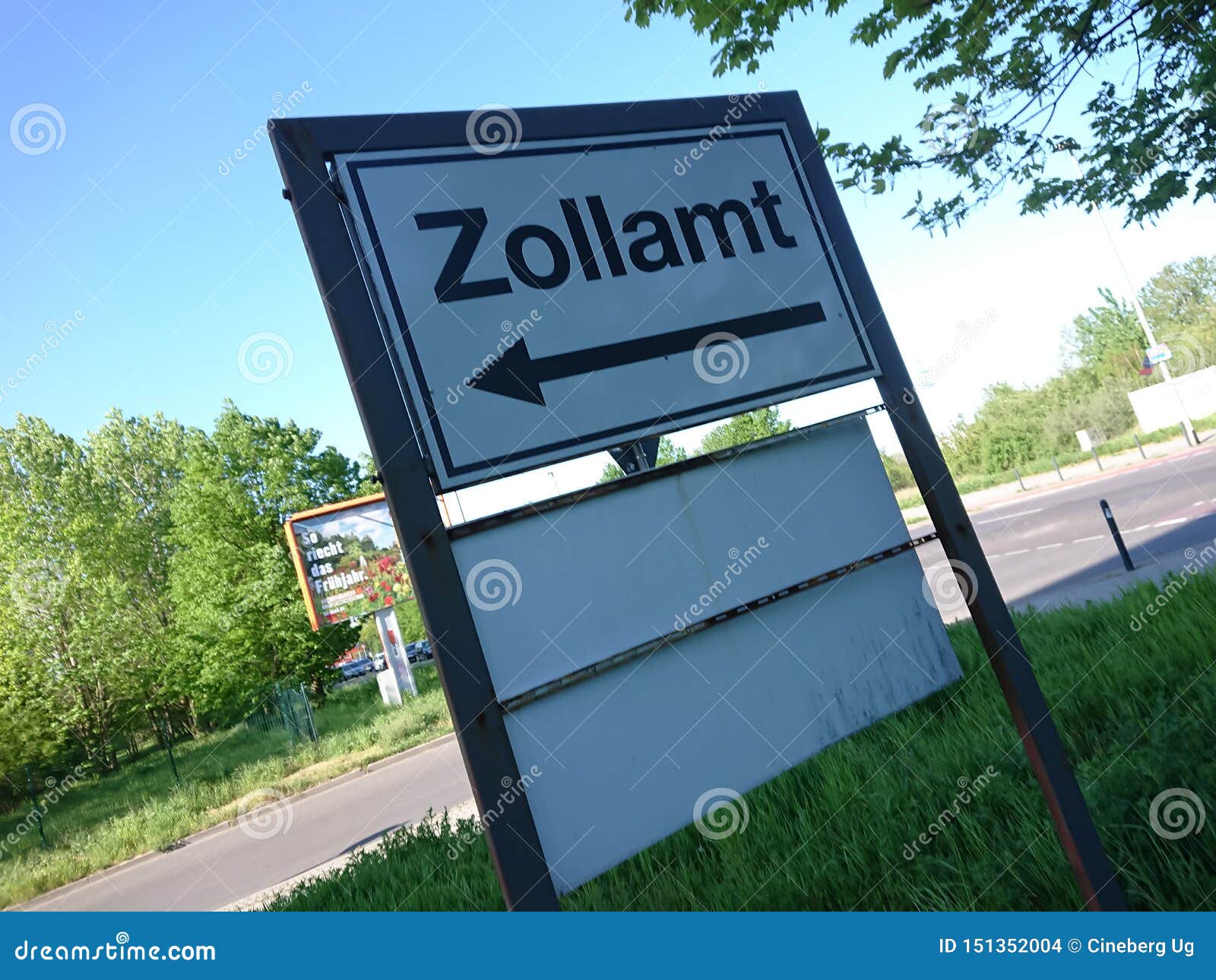 German customs office editorial stock image. Image of sign - 151352004