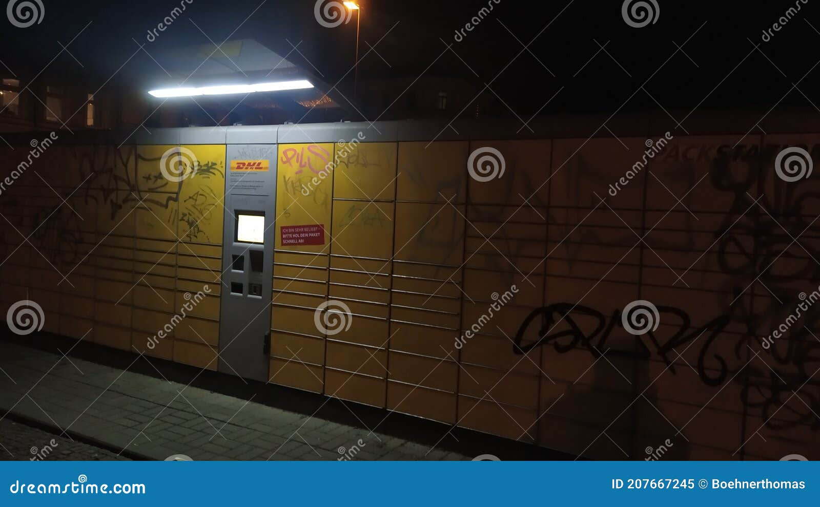 German DHL Packing Station in Leipzig, Germany Editorial Image - Image ...