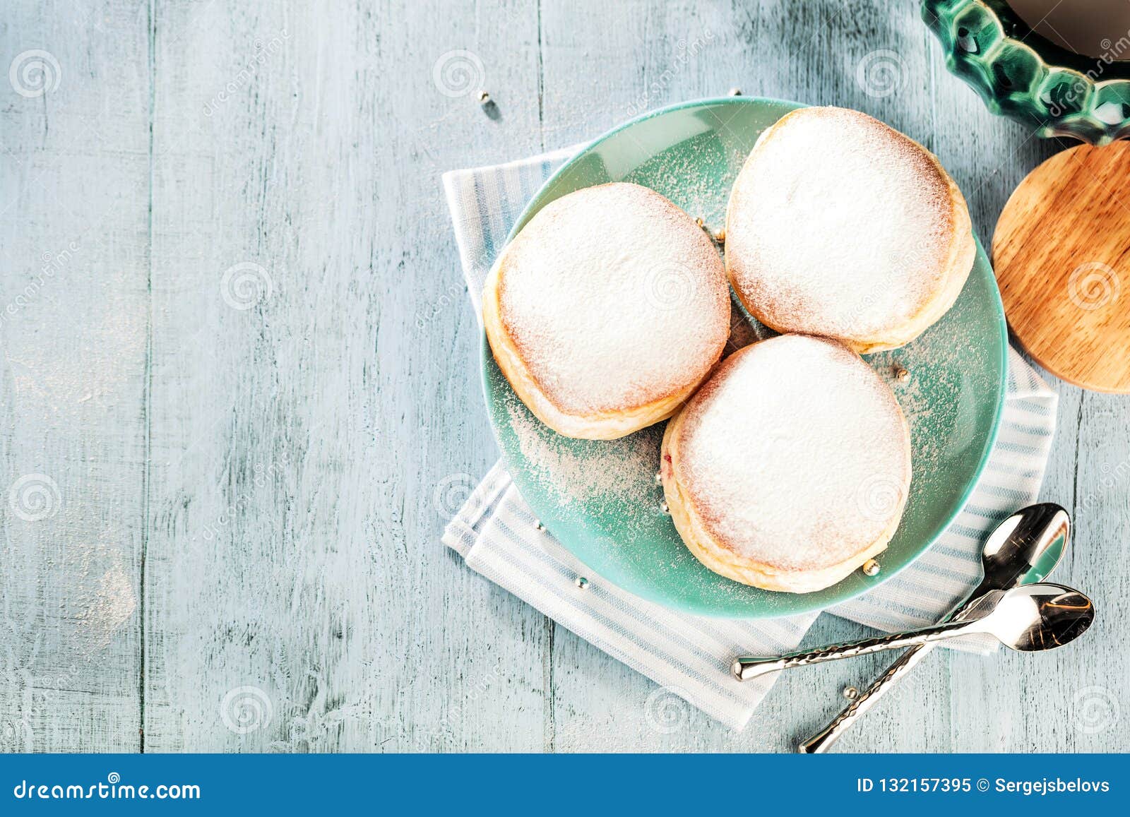 German Donuts - Krapfen or Berliner - Filled with Jam for Carnival ...