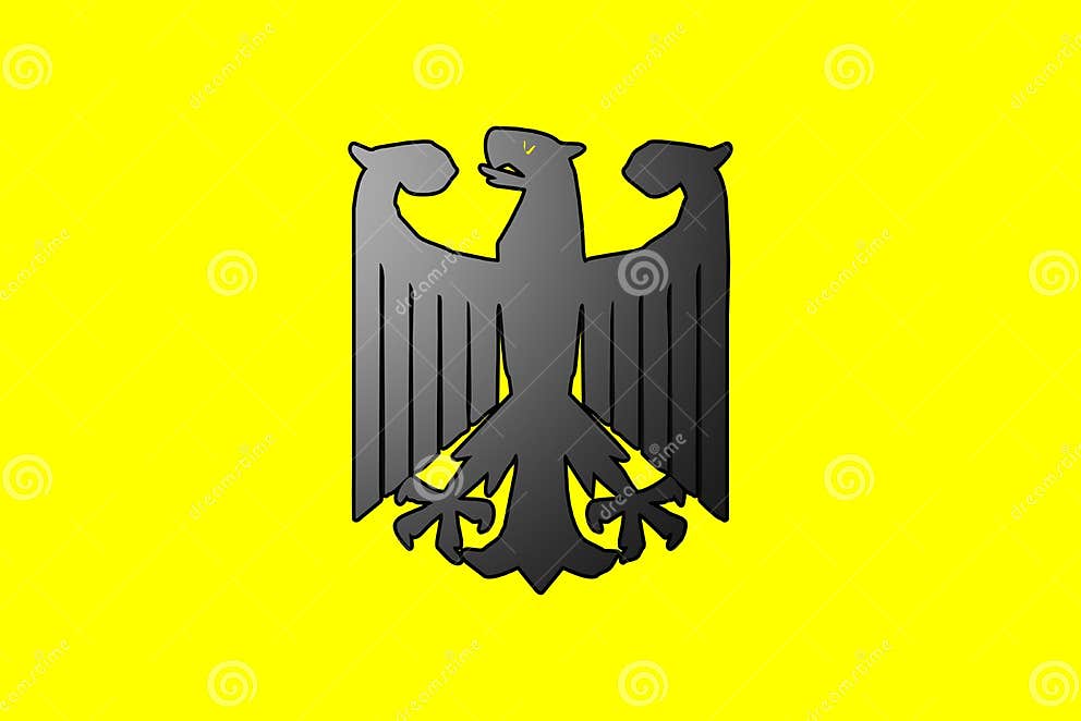 German eagle symbol stock illustration. Illustration of crest - 4878126