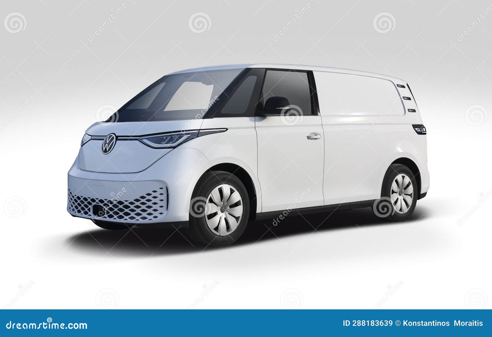 VW ID Buzz Cargo Van Side View Isolated On White Background Editorial ...