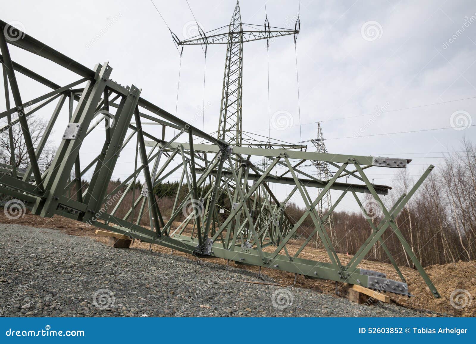 German Electricity Pylon Building Royalty-Free Stock Image ...