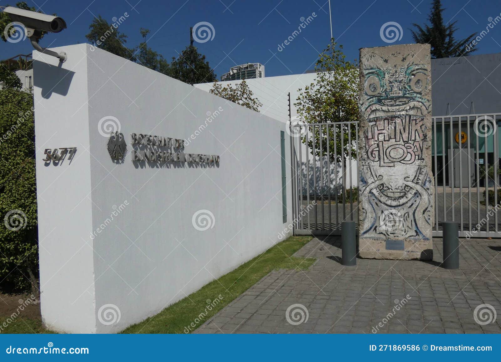 German Embassy in Chile editorial photo. Image of berlin - 271869586
