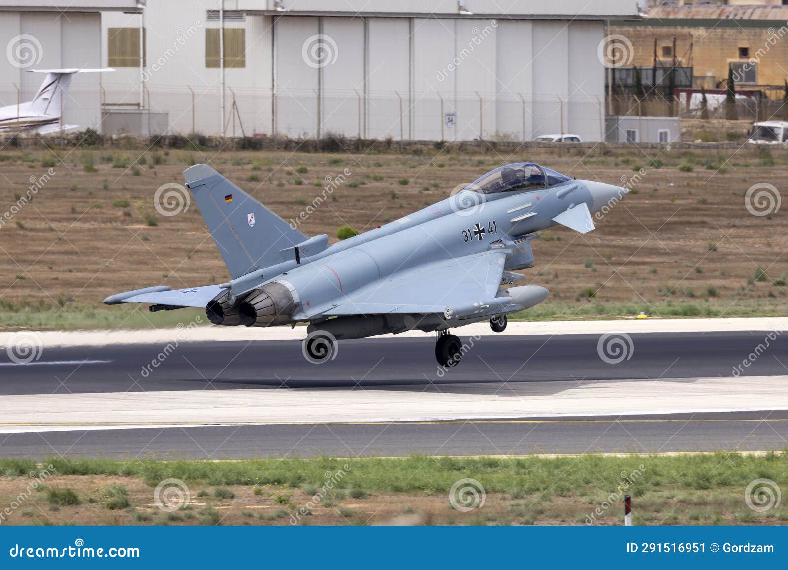 German Eurofighter Typhoon editorial photo. Image of military - 291516951