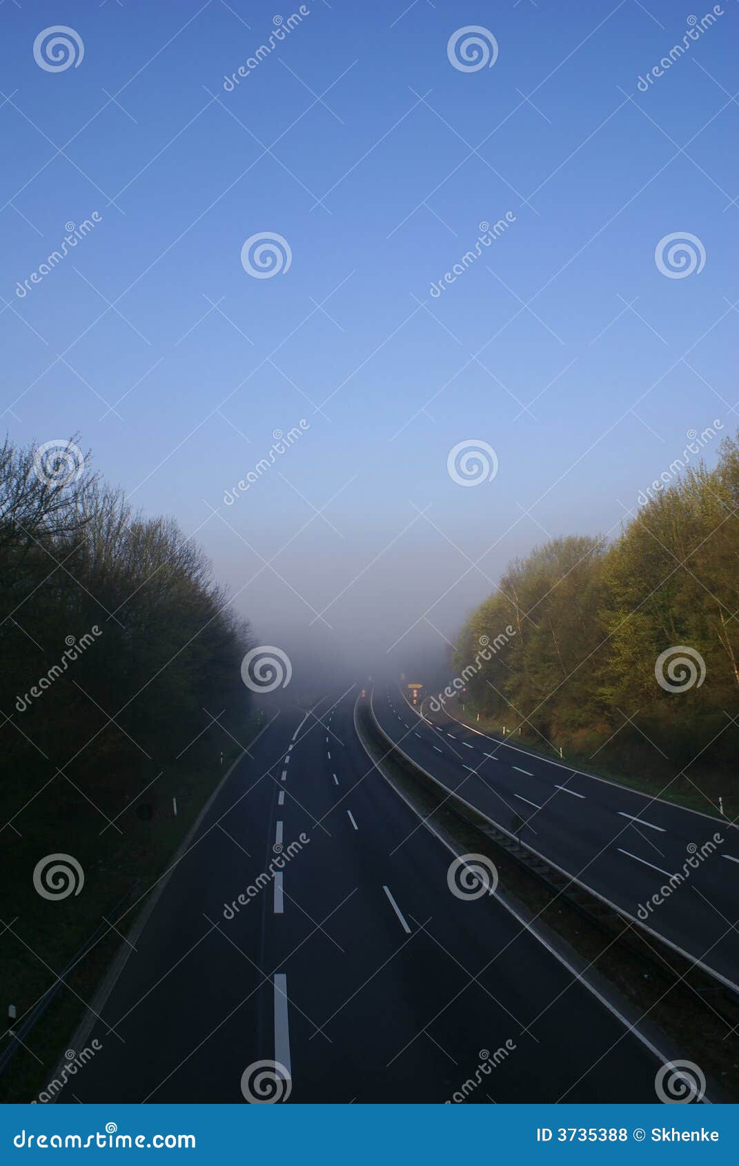 German Expressway with Trees Stock Photo - Image of highway, road: 3735388