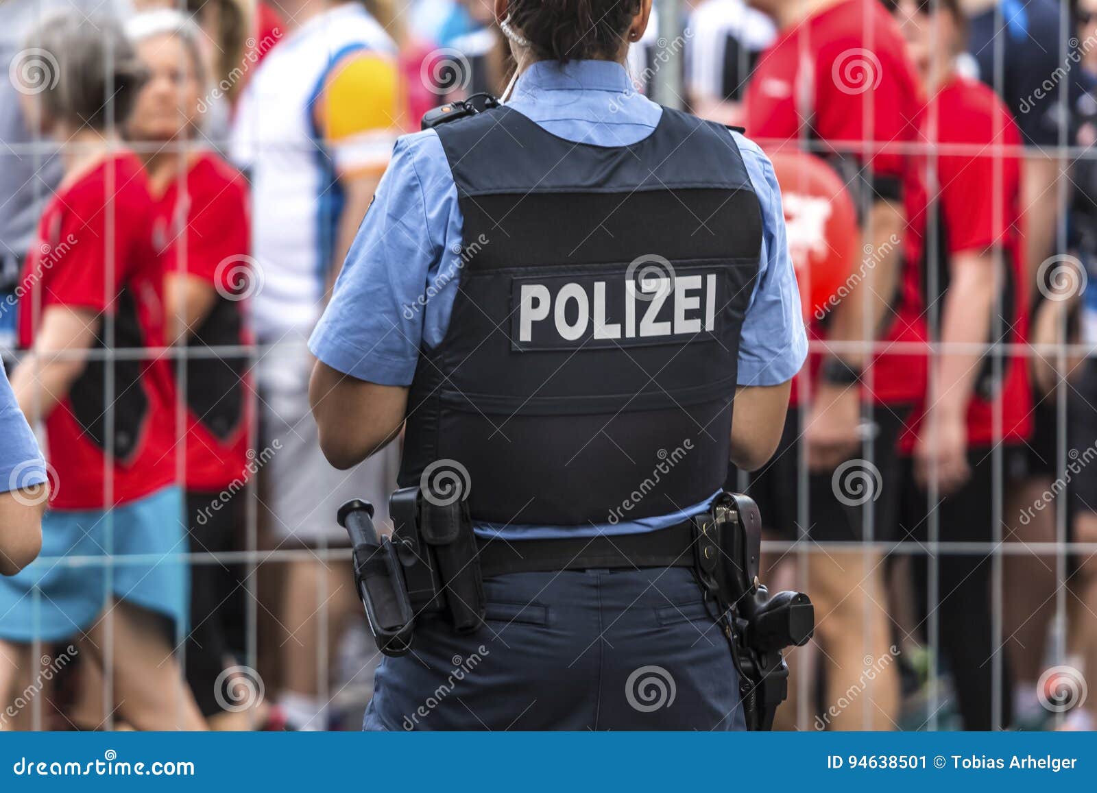 German Female Police Officer Editorial Photo - Image of surveillance ...