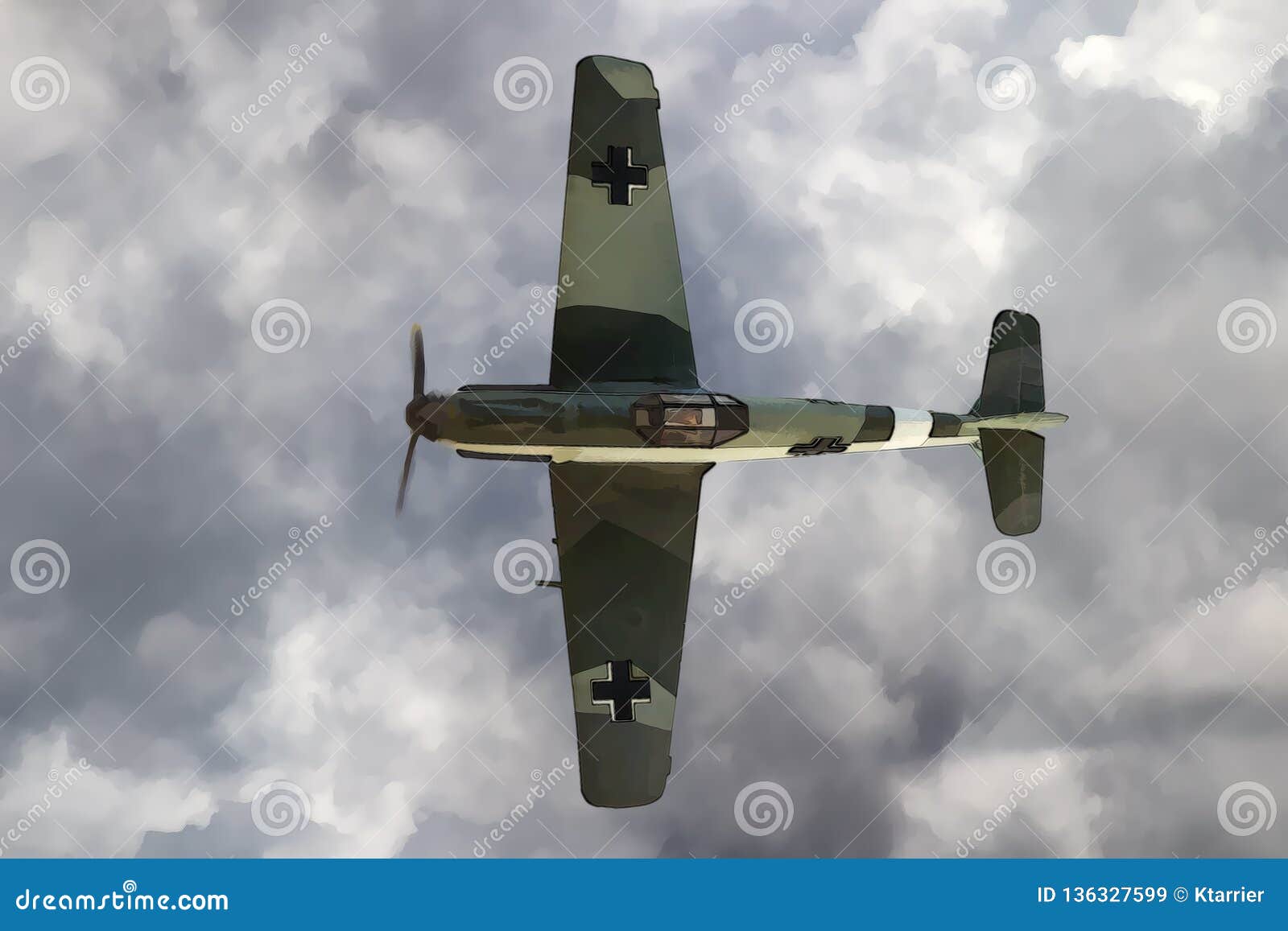 German WW2 Fighter Royalty-Free Stock Photography | CartoonDealer.com ...