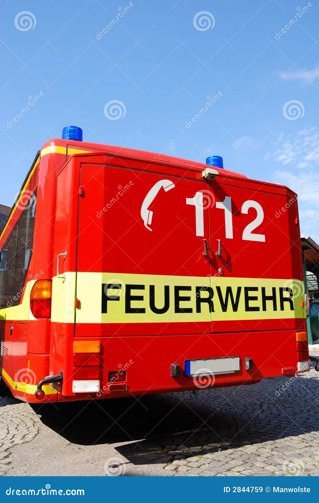 German fire engine stock image. Image of germany, sign - 2844759