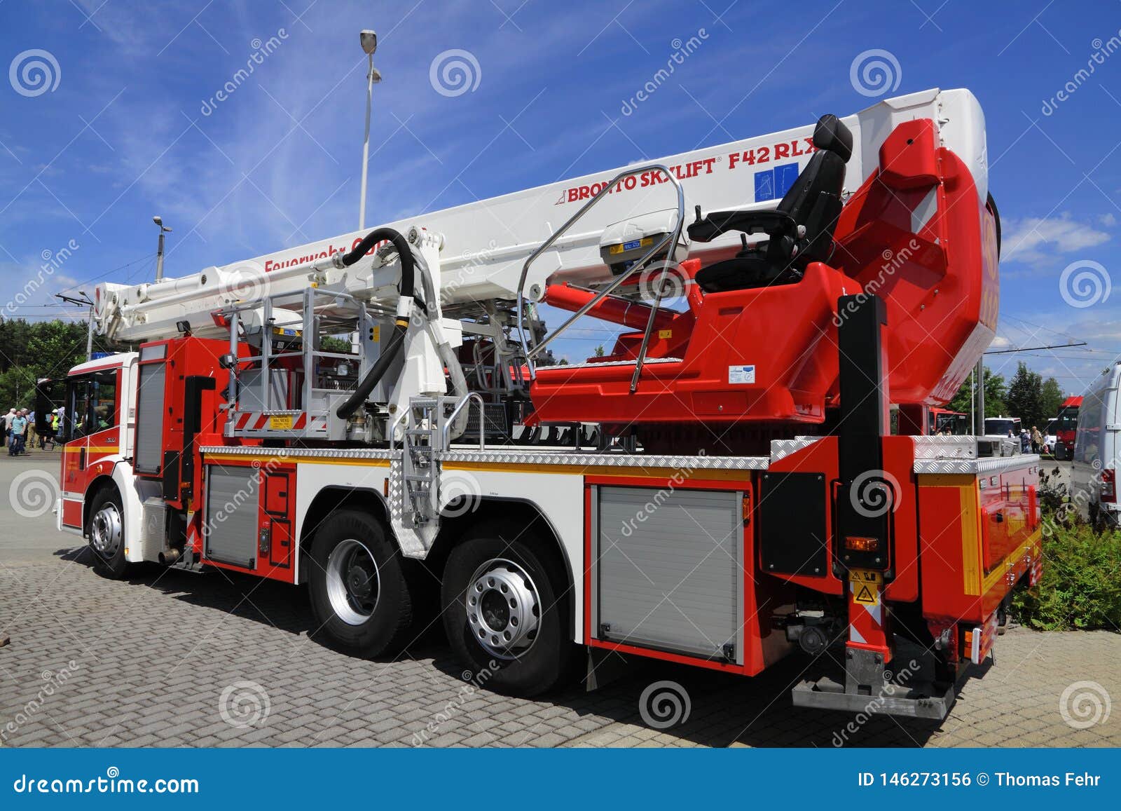 German fire truck stock photo. Image of cottbus, extinguish - 146273156