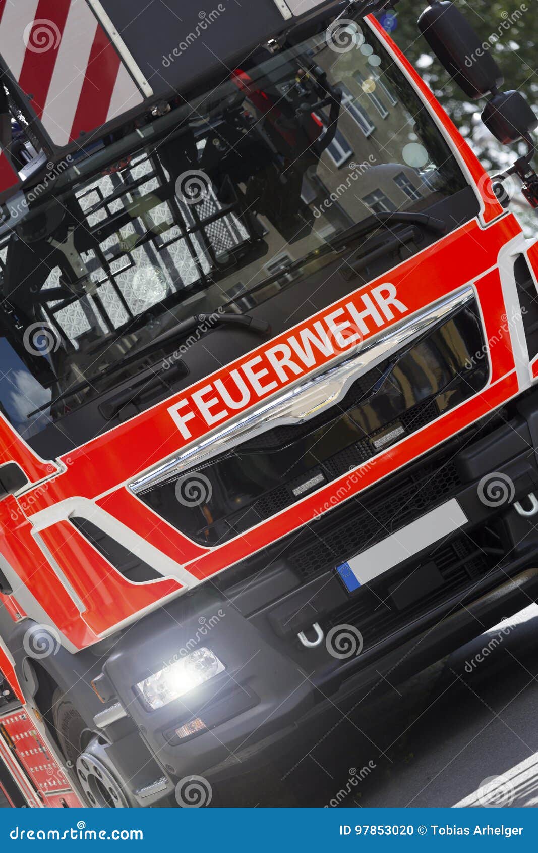 German fire truck stock photo. Image of hero, fighter - 97853020