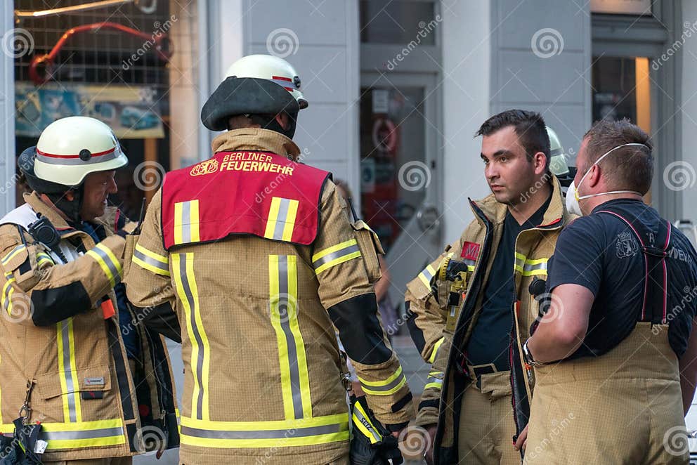 German firefighters editorial stock photo. Image of fighting - 221013488