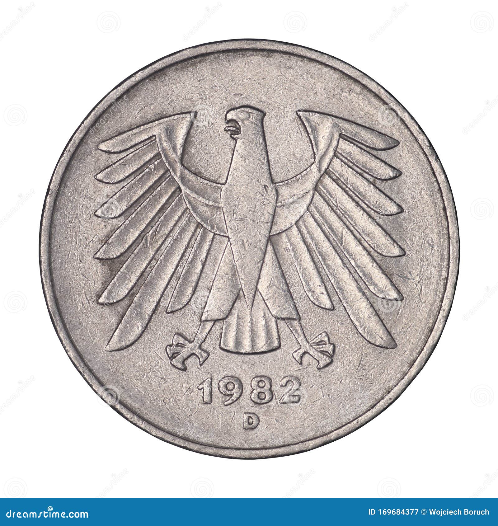 German Five Euro Cent Germany Coin, Front Side 5 And World Globe ...