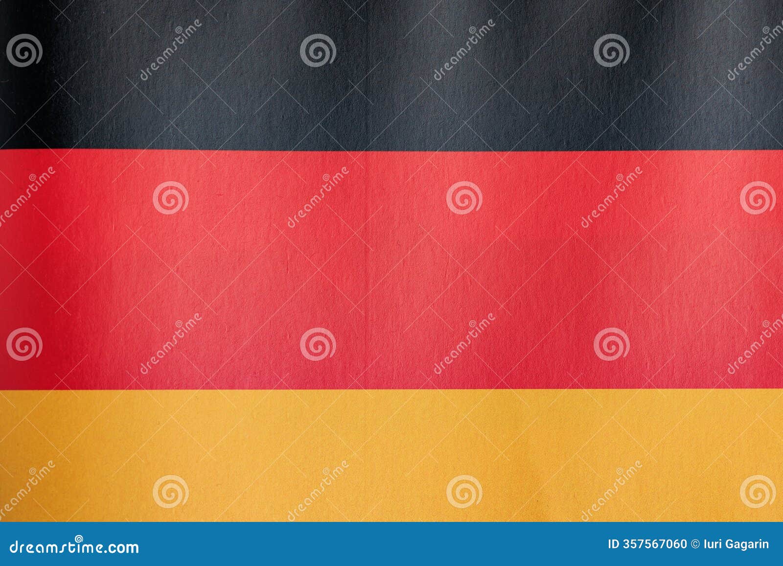 German Flag with Black, Red, and Gold Horizontal Stripes Stock Photo ...