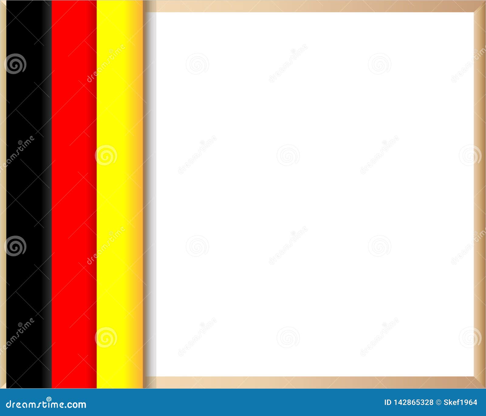 German flag border poster stock vector. Illustration of page - 142865328