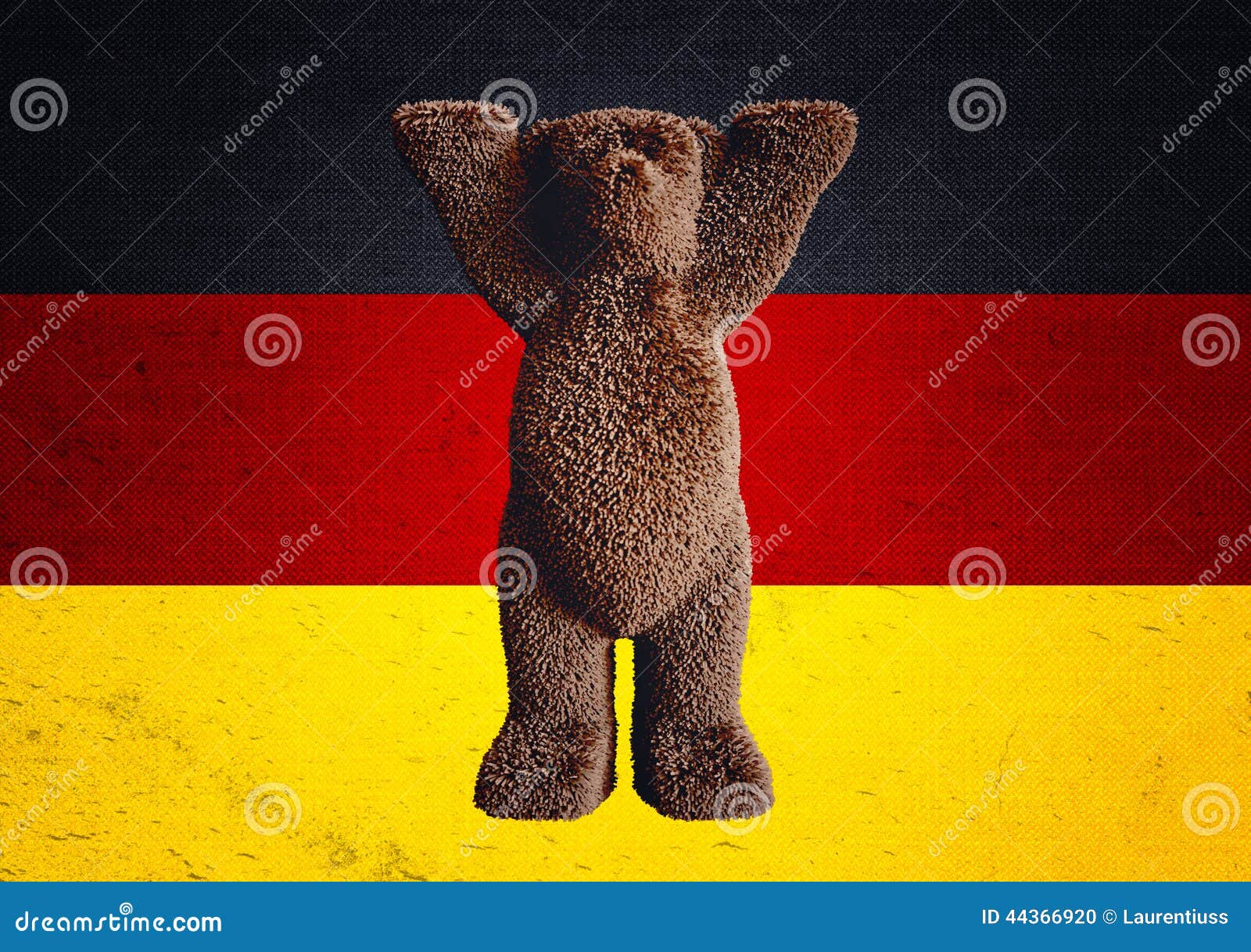 German flag buddy bear stock photo. Image of black, funny - 44366920