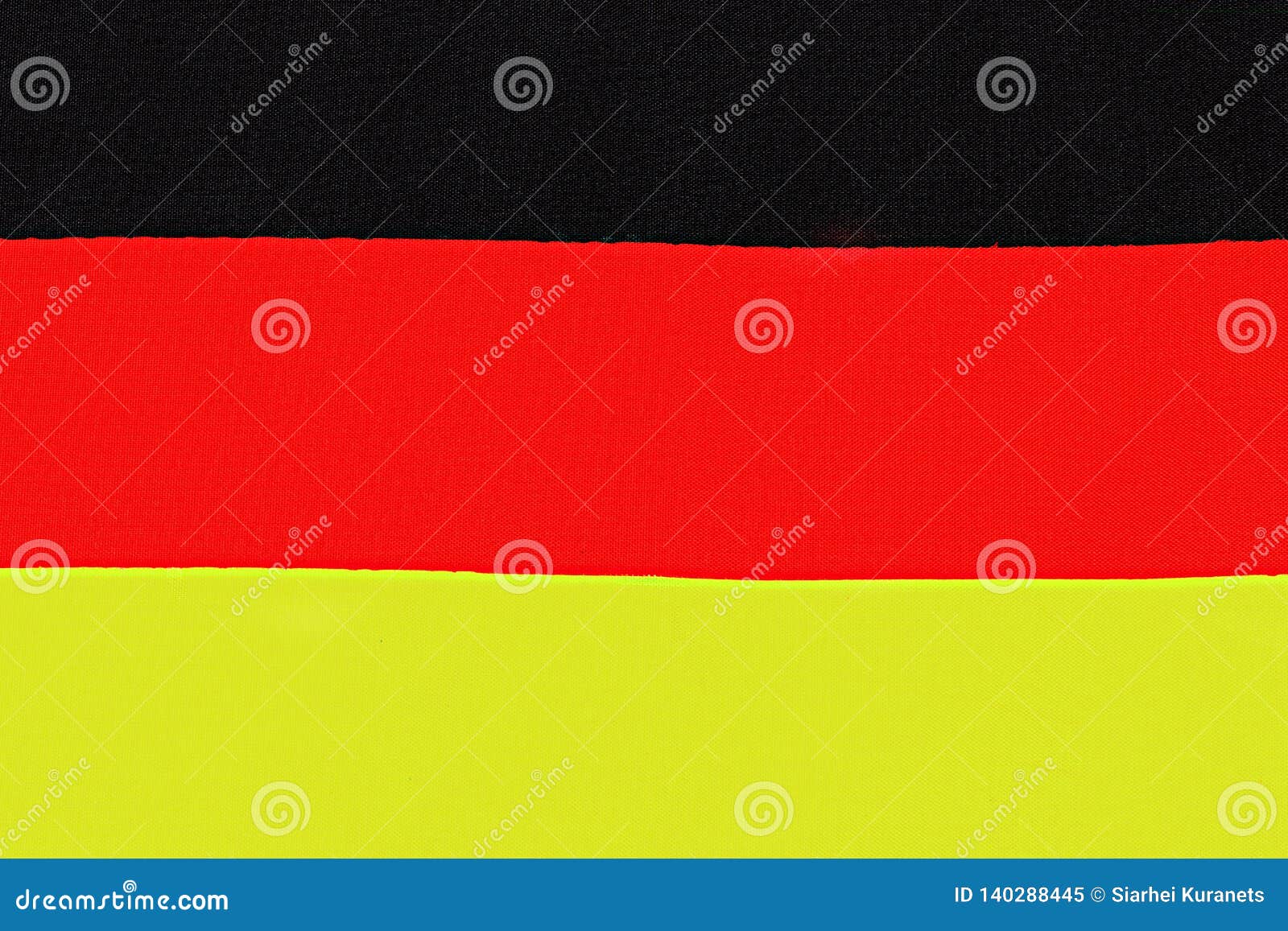 . German Flag. Close-up. There is a Fabric Texture Stock Image - Image ...