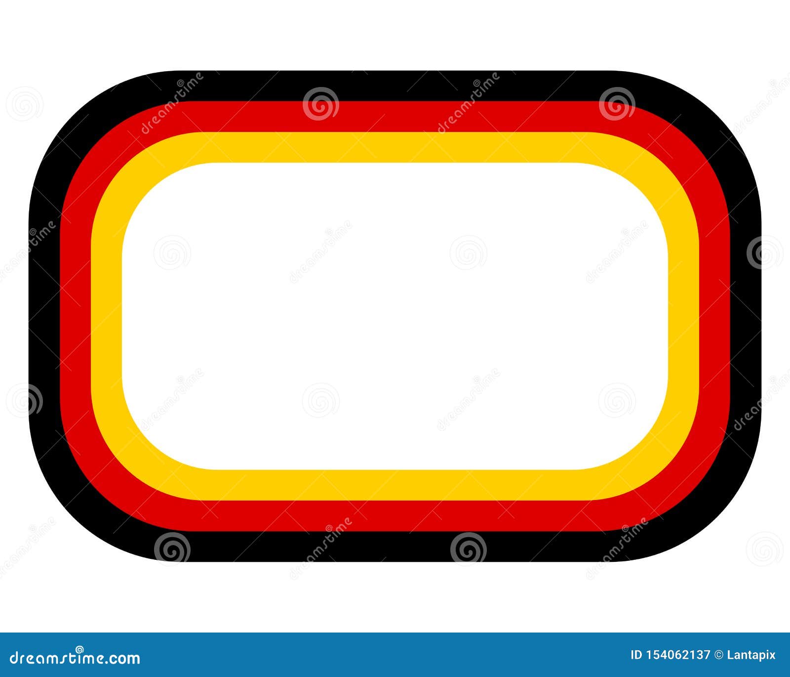 German Flag with Copy Space Stock Vector - Illustration of frame, text ...