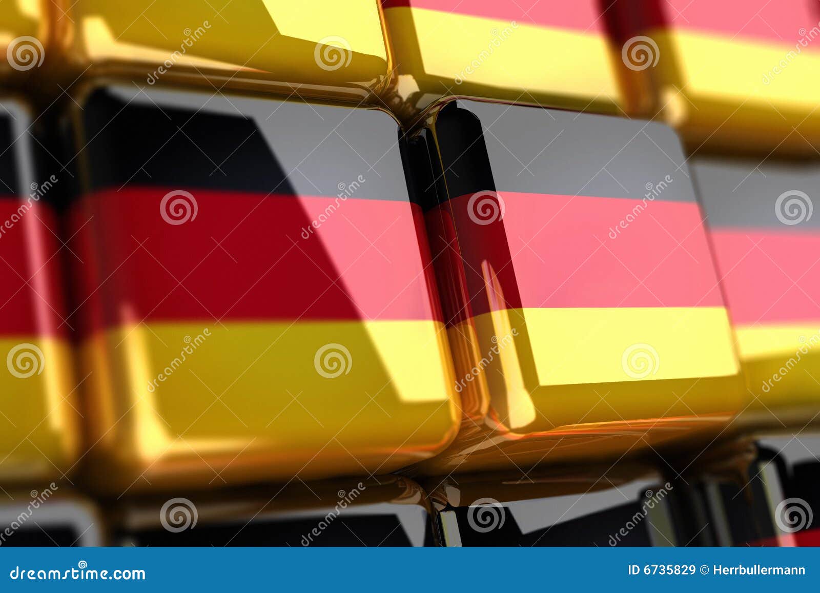 German flag-cube stock illustration. Illustration of adjusted - 6735829