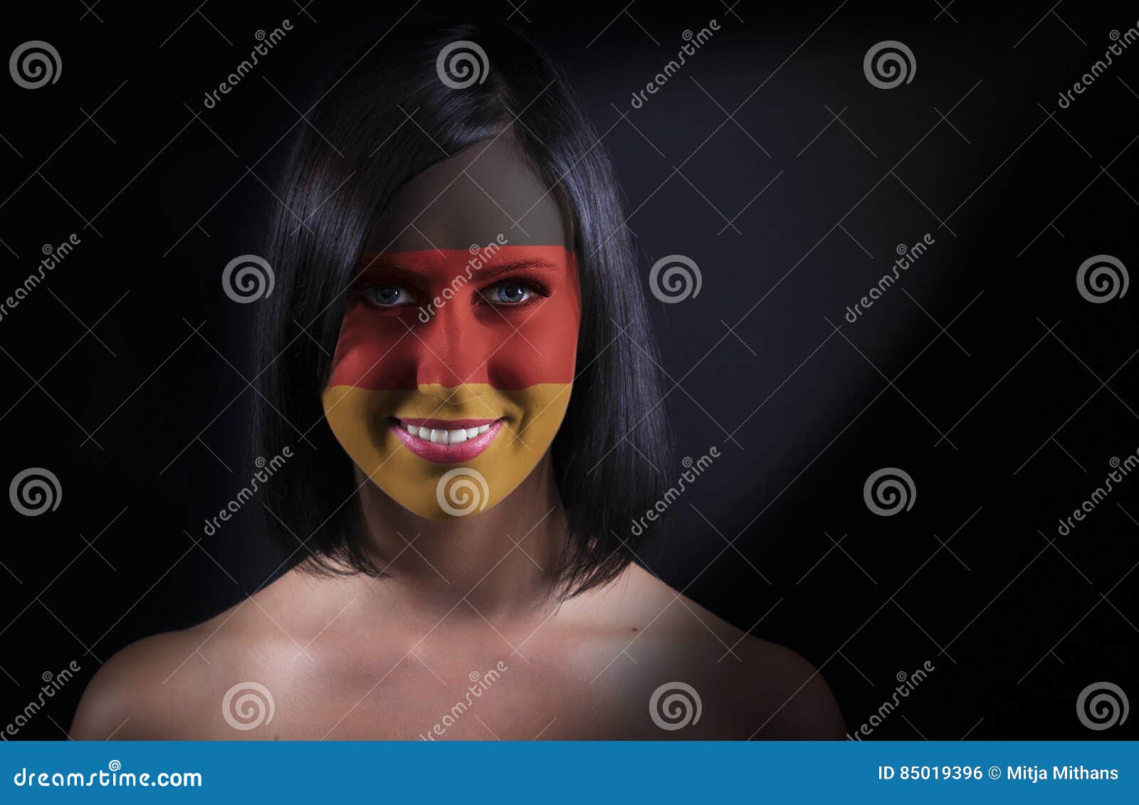 German flag face stock photo. Image of patriotism, beauty - 85019396