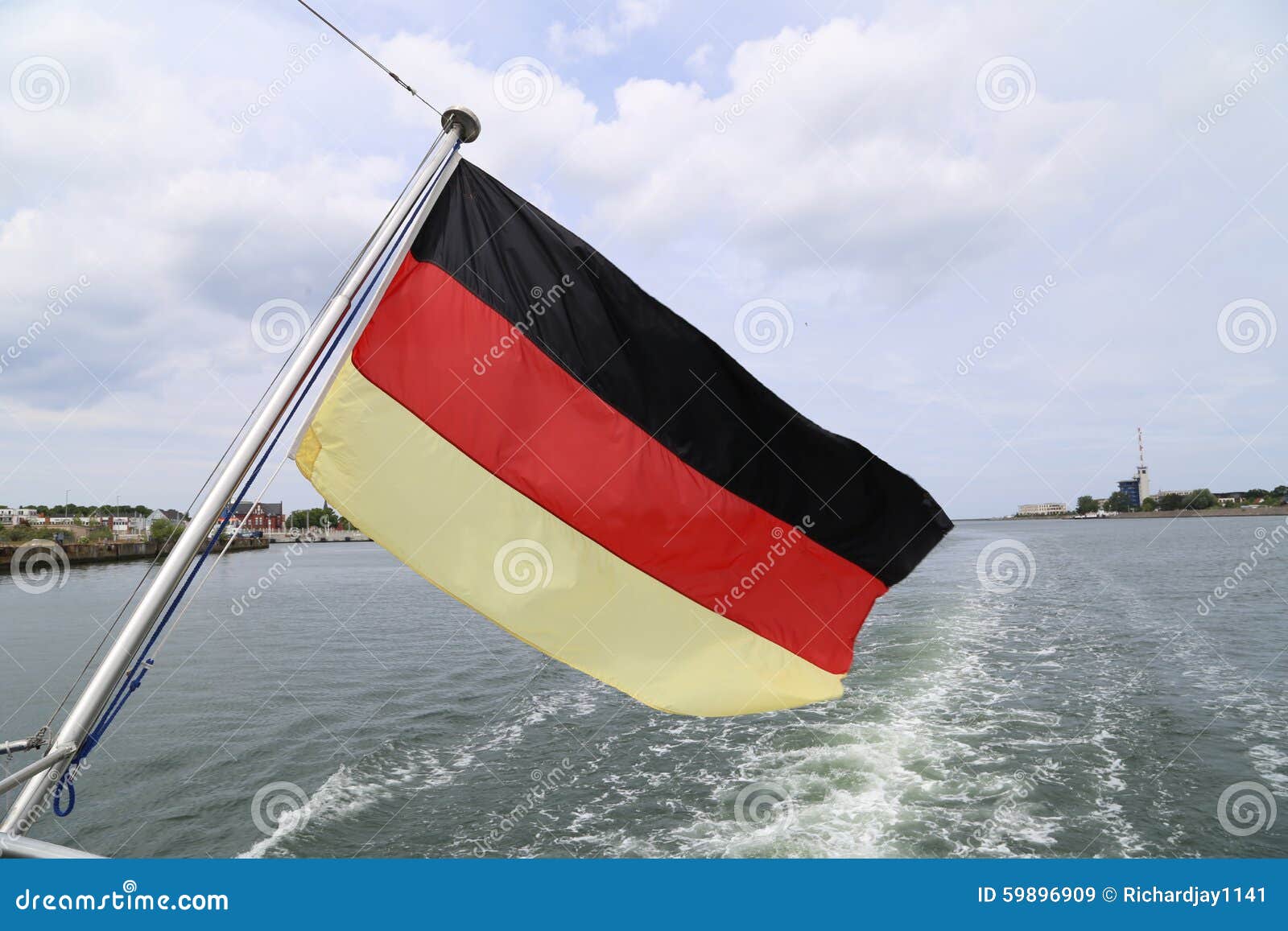 German Flag stock image. Image of stern, country, symbol - 59896909