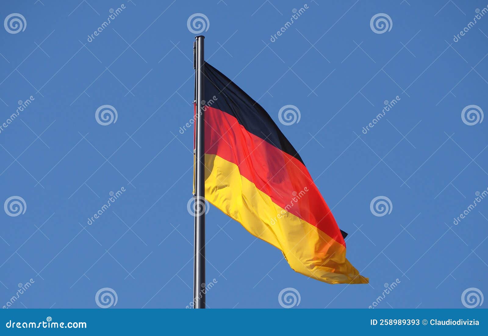 German flag of Germany stock image. Image of flag, blue - 258989393